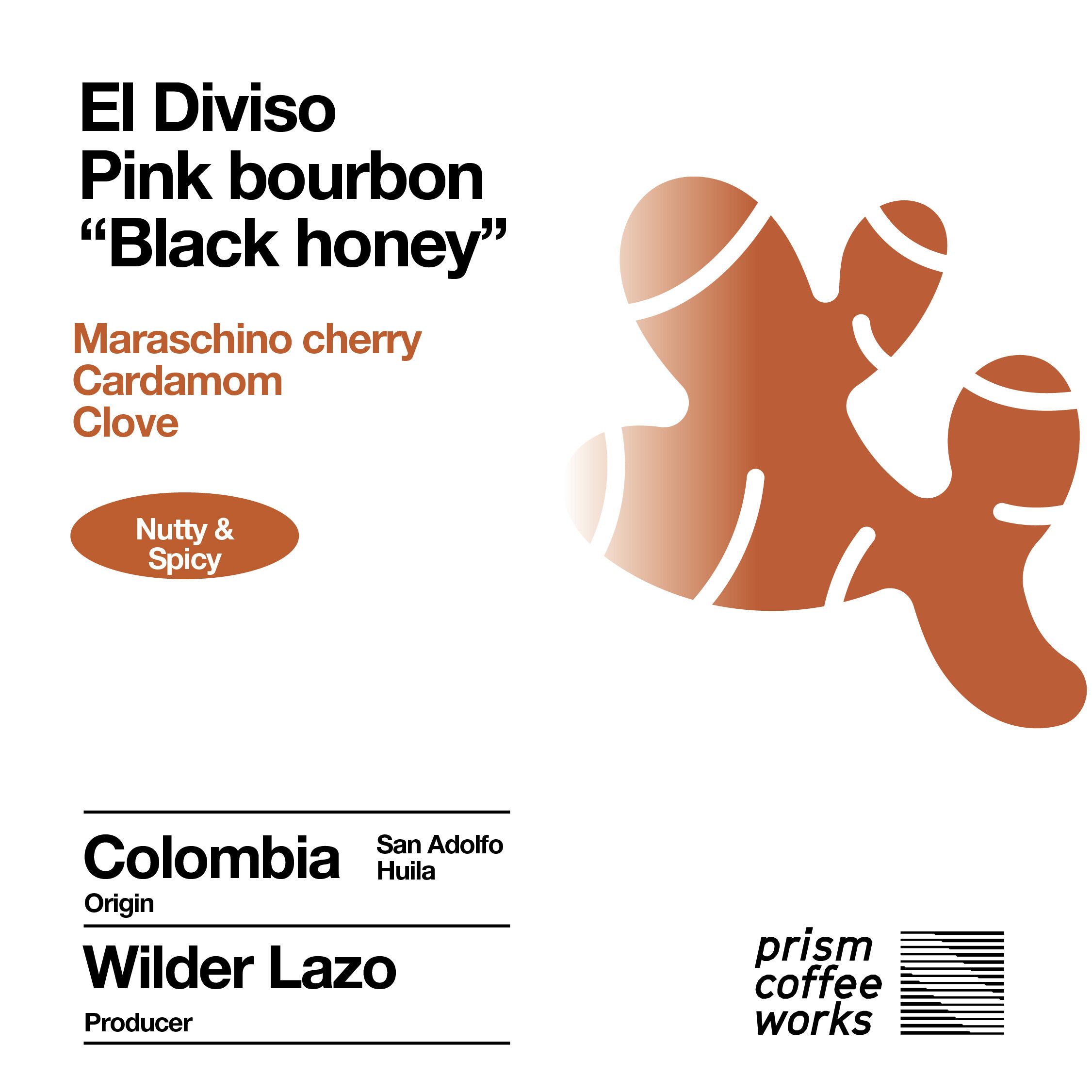 004 El Diviso Black Honey Pink Bourbon Colombia finca El Diviso Pink ...