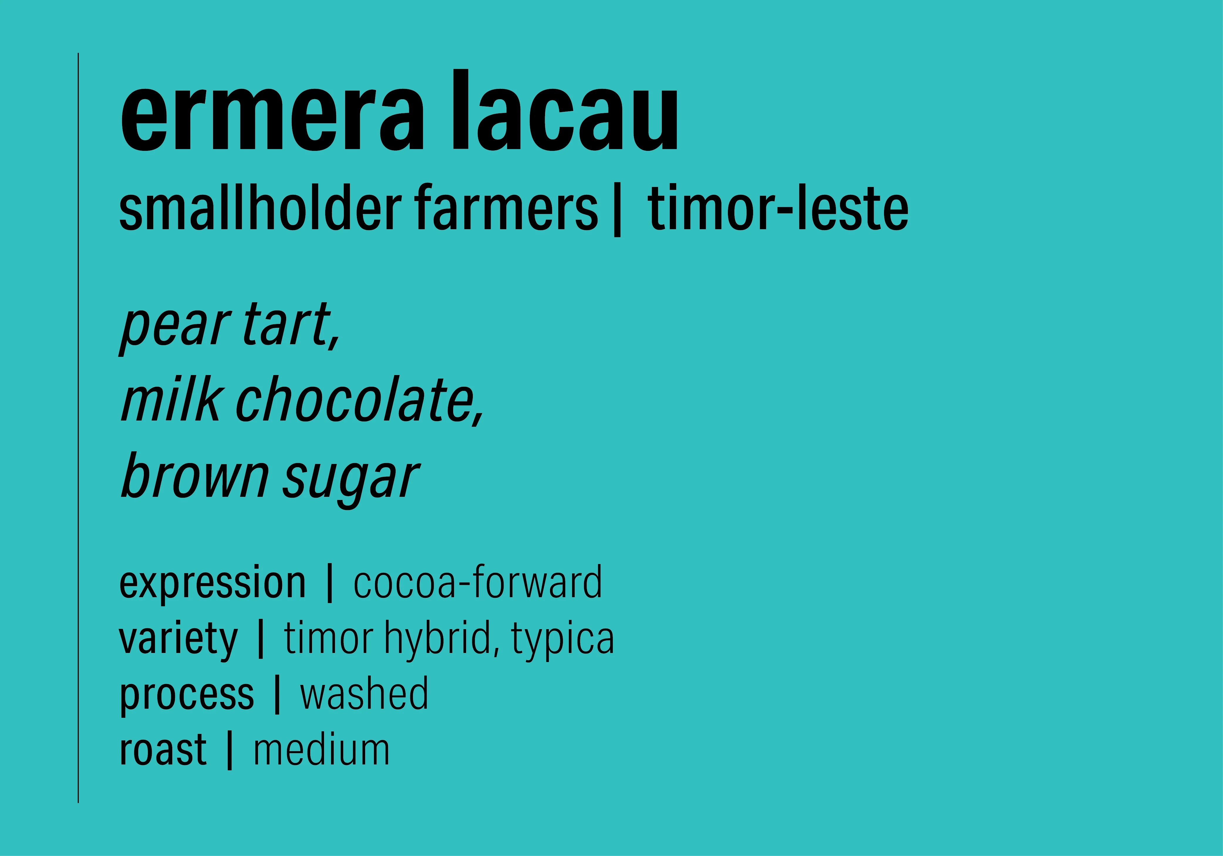 Ermera Lacau - Timor Leste - specialty coffee beans | TheBeanGeek